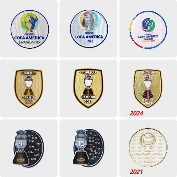 Argentina Football Patch Brazil 2021 Copa América Patch Uruguay Team ...